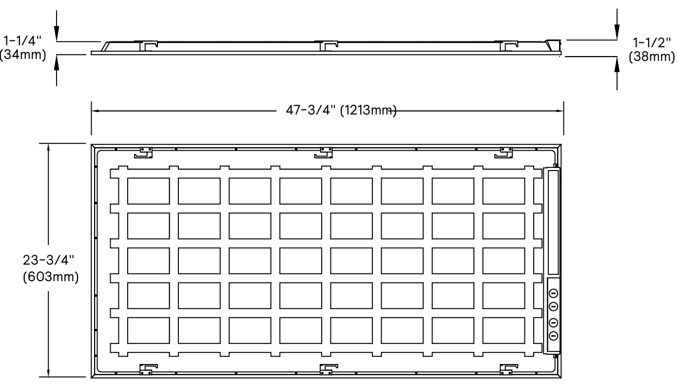 Panel 2x4 Selectable 2SPB3550L8CS - LL Lámparas y Luminarias